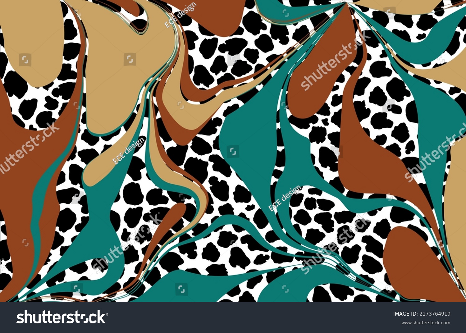 Abstract Animal Skin Pattern Vector Illustration Stock Vector (Royalty ...