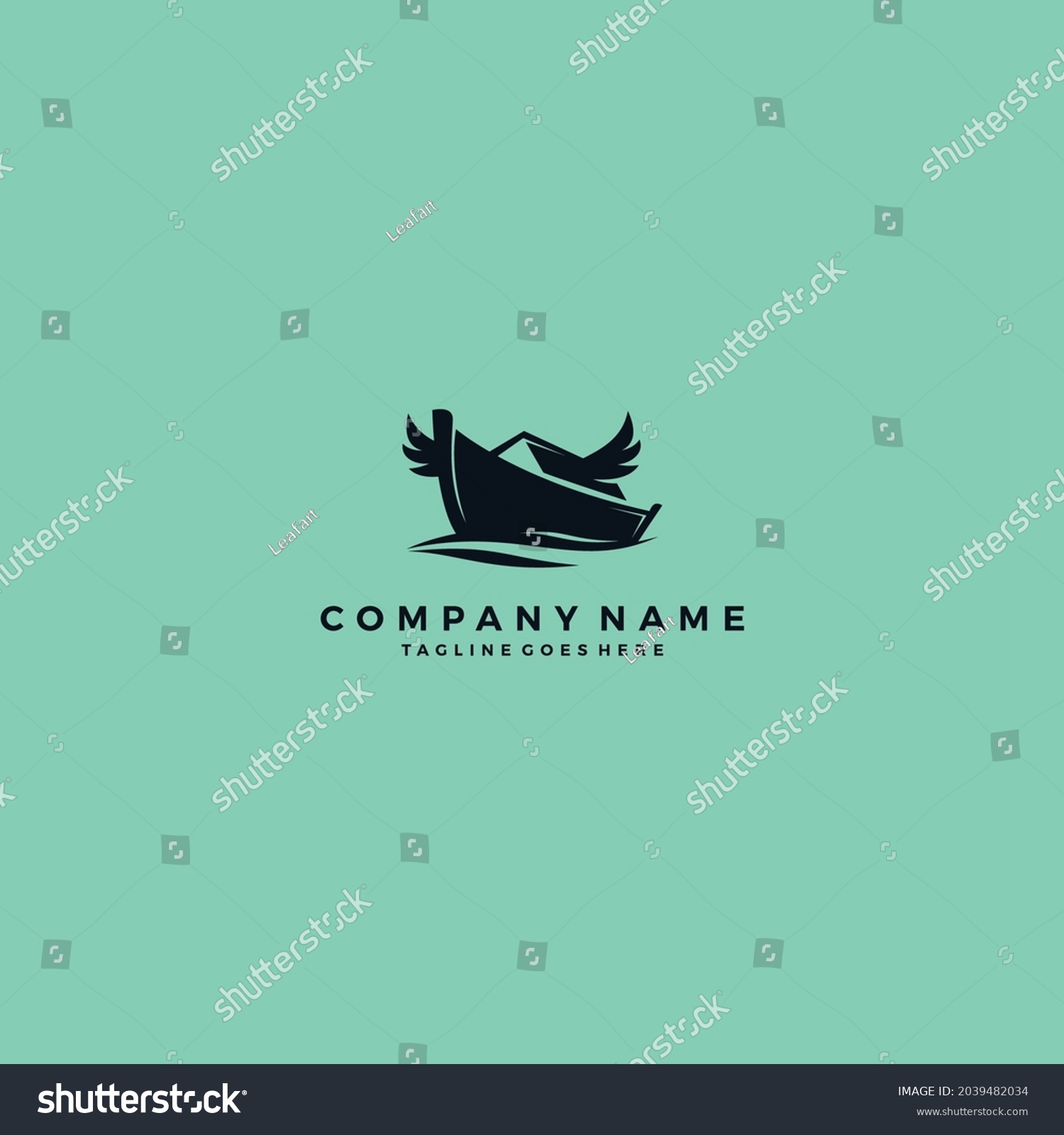 Abstract Ark Angel Logo Designs Vector Stock Vector (Royalty Free ...