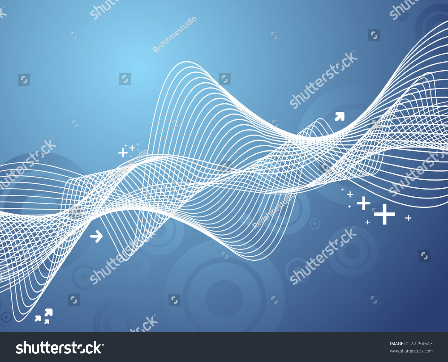 Abstract Arrow Background White Wave Line Stock Vector (Royalty Free ...