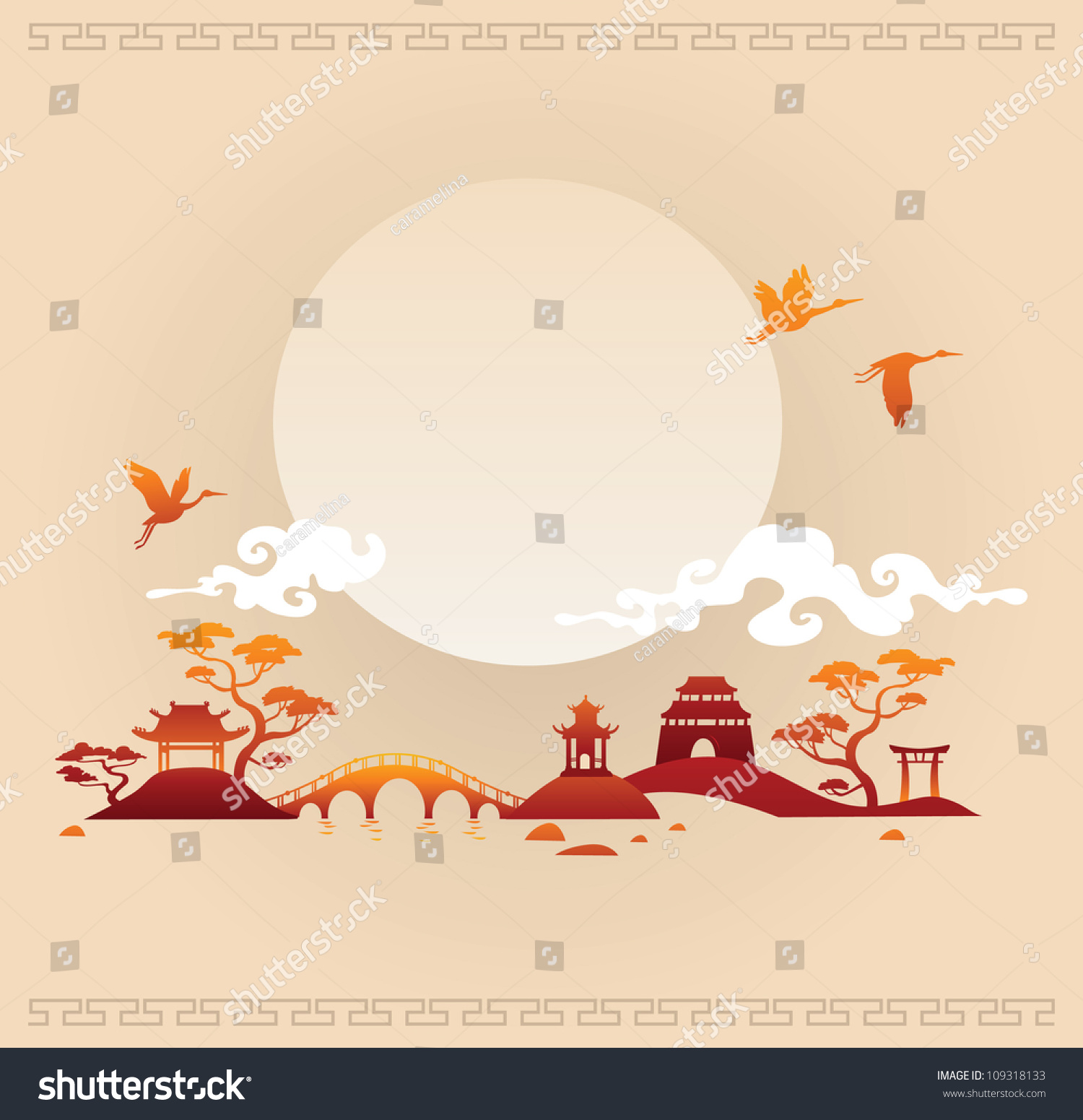 Abstract Asian Background Stock Vector (Royalty Free) 109318133