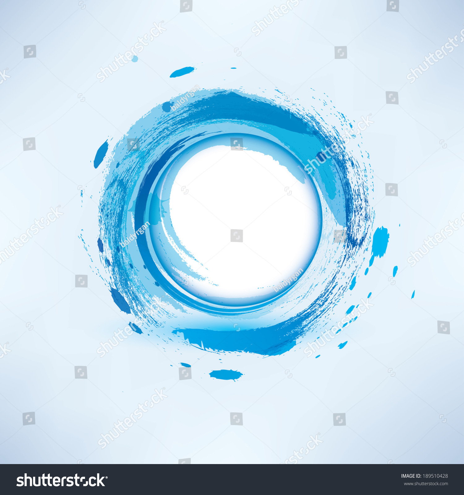 Abstract Background Blue Water Circle Stock Vector (Royalty Free) 189510428