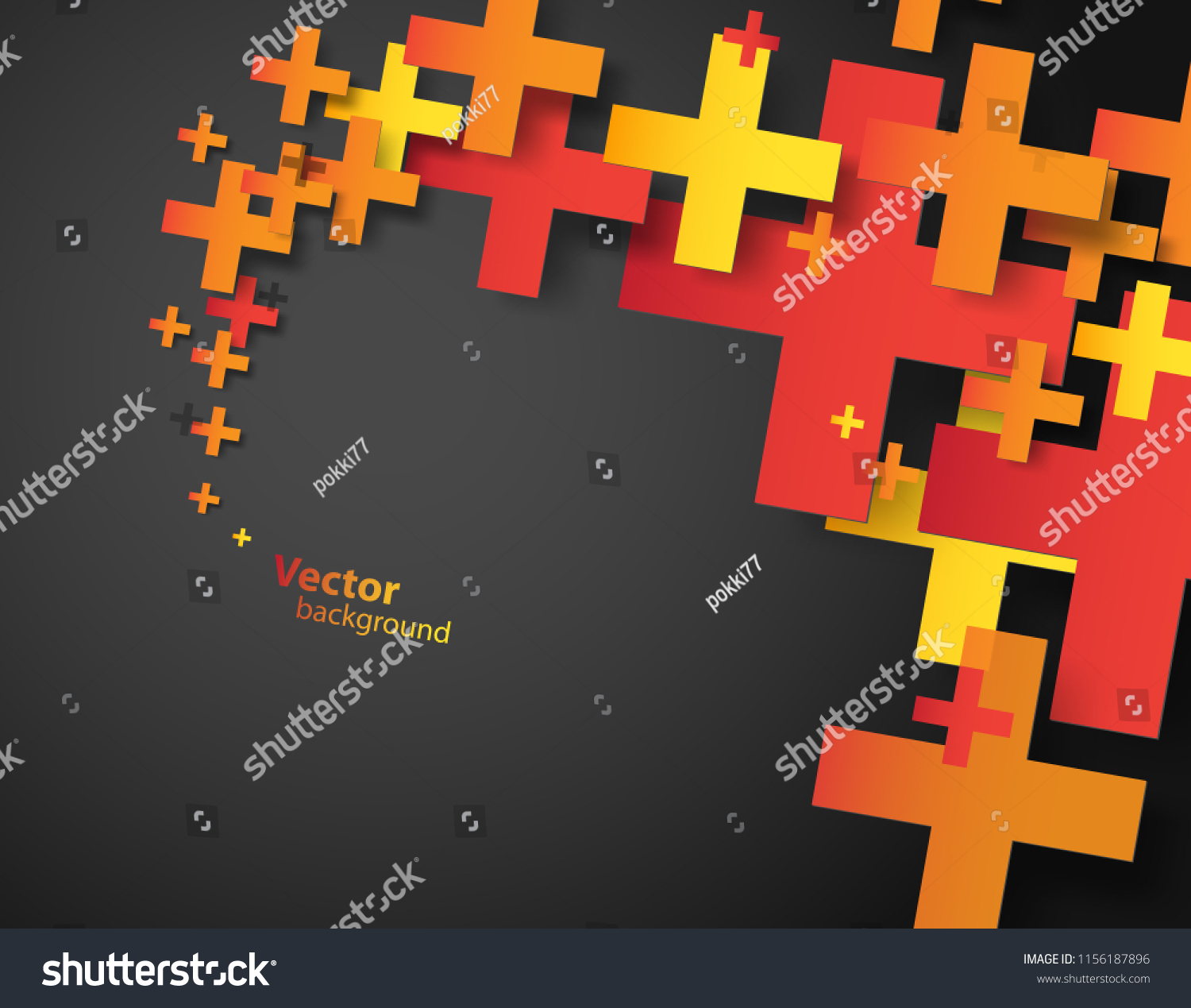 Abstract Background Created Plus Sign Stock Vector (Royalty Free ...