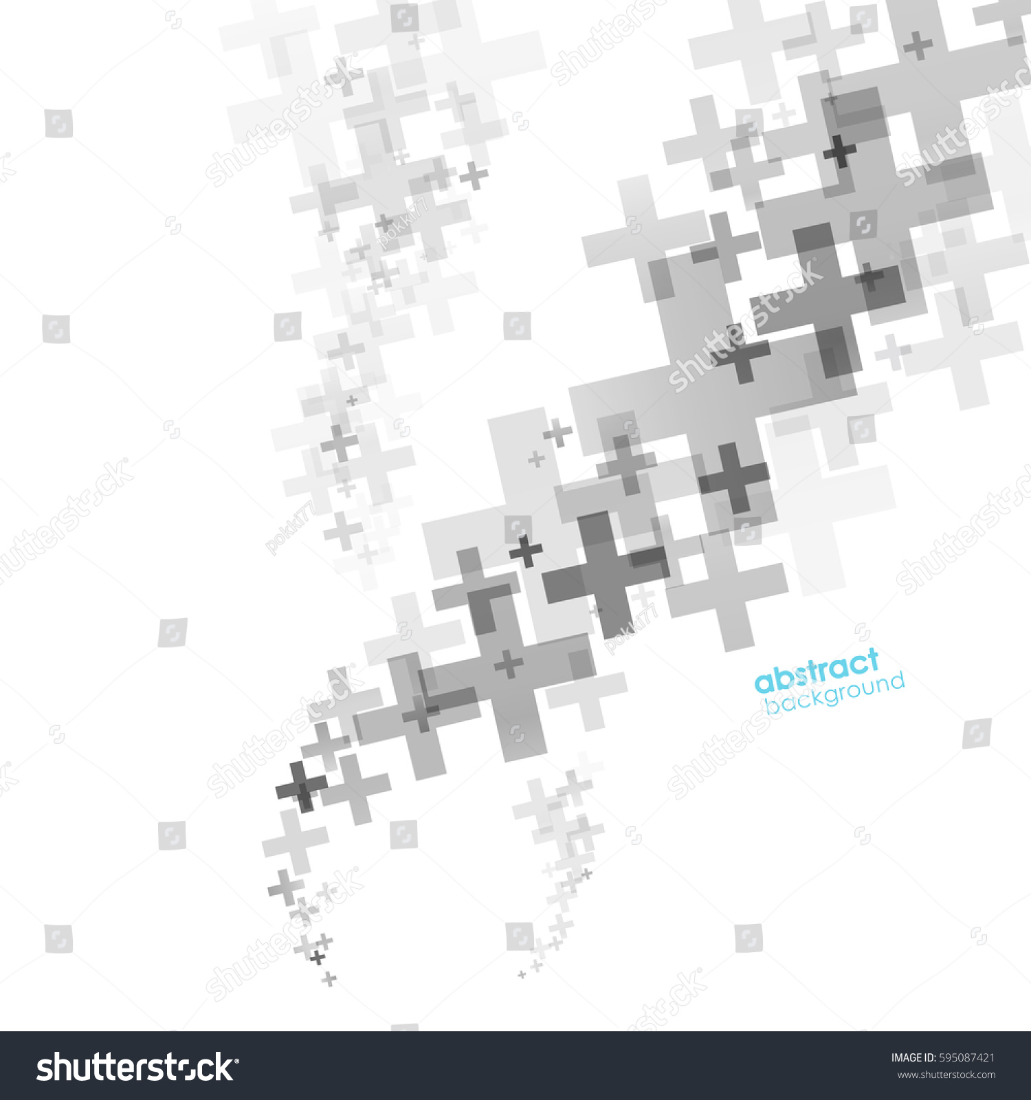 Abstract Background Created Plus Sign Stock Vector (Royalty Free) 595087421