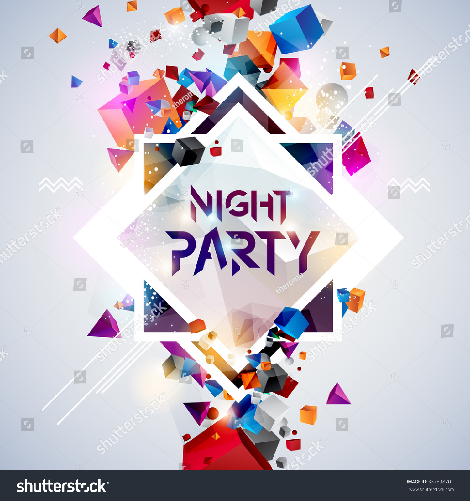 Abstract Background Party Poster Stock Vector (Royalty Free) 337598702 ...