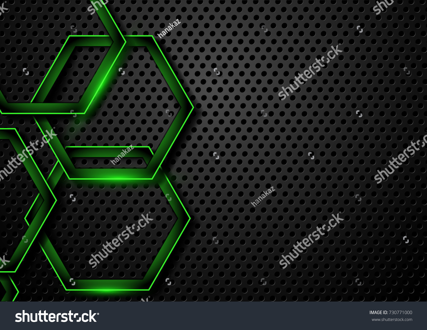 Abstract Background Green Black Texture Stock Vector (Royalty Free ...