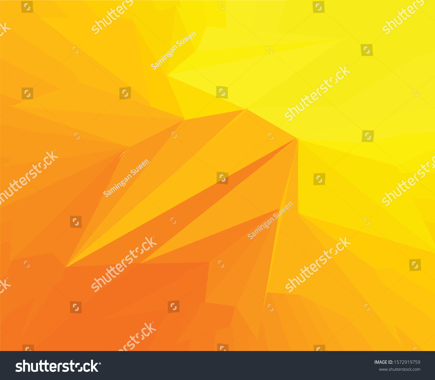 Abstract Background Orenge Yellow Poly Stock Vector (Royalty Free ...