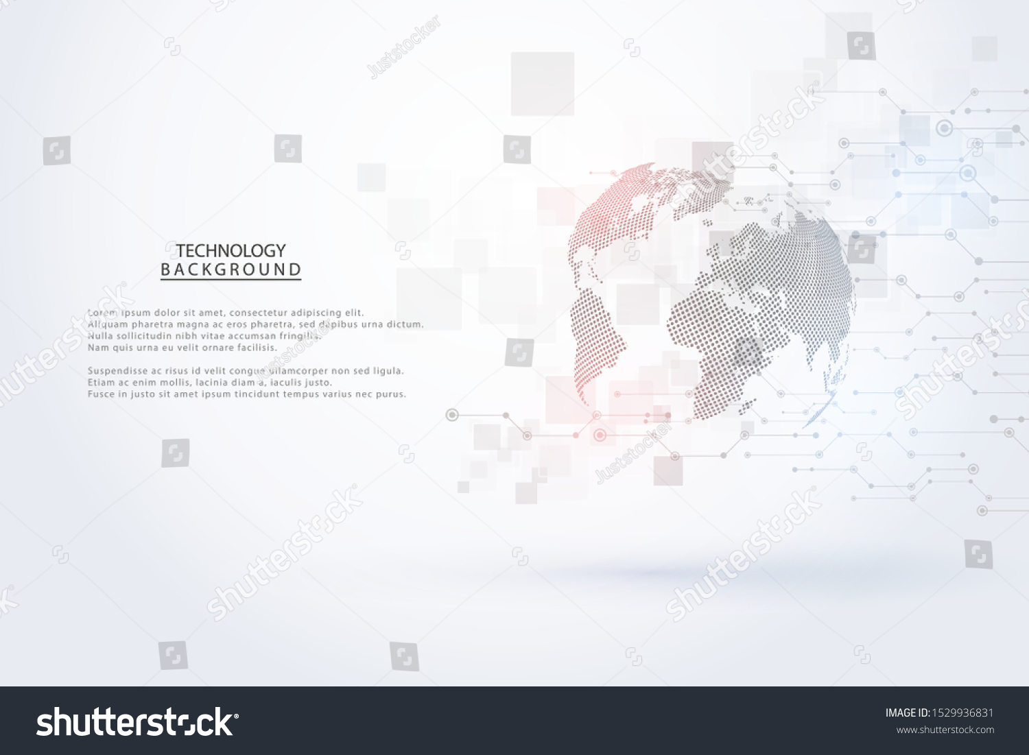 추상 배경 기술 그래픽 설계 네트워크 스톡 벡터로열티 프리 1529936831 Shutterstock