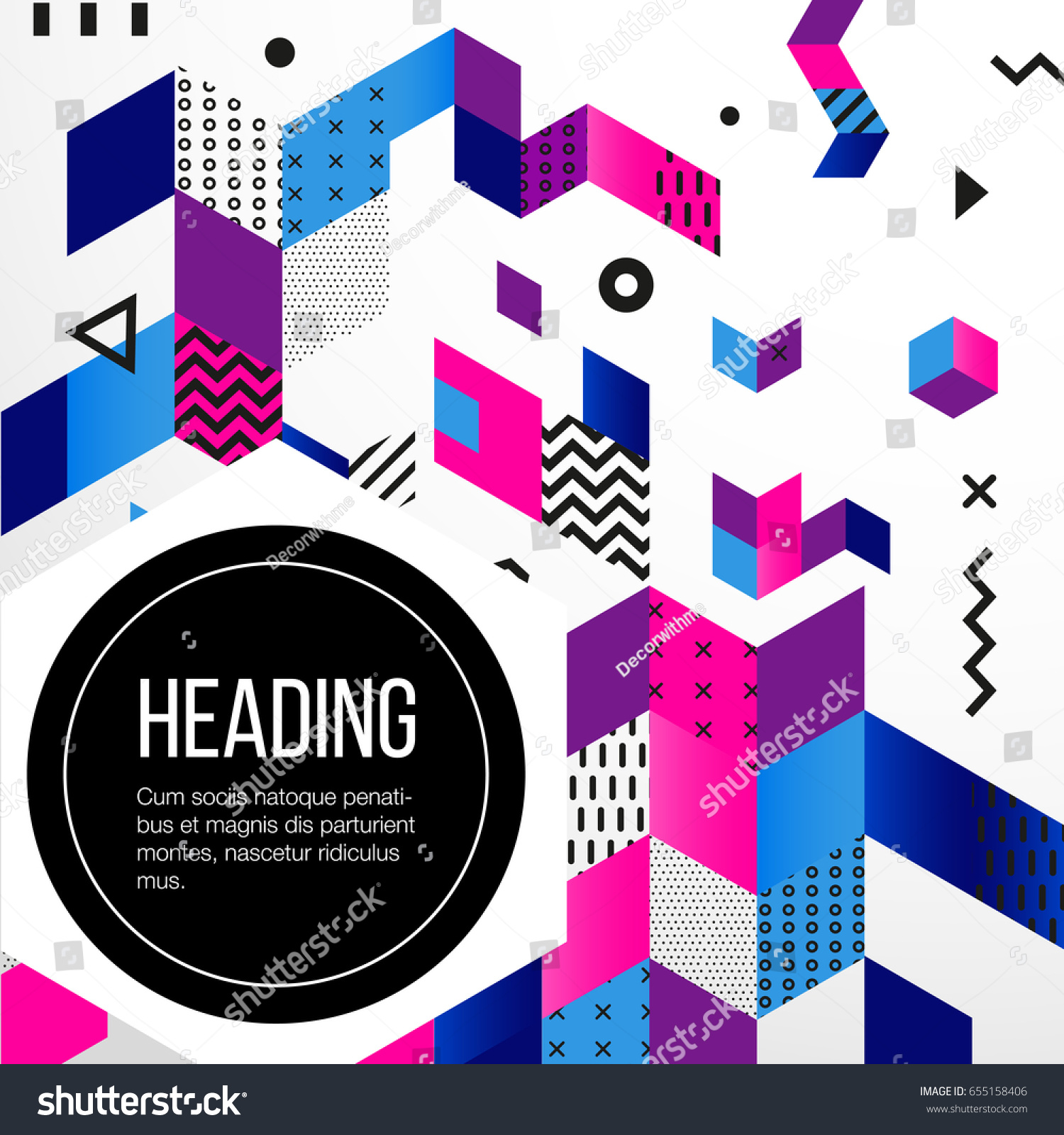 Abstract Background Vector Template Flat Design Stock Vector (Royalty ...