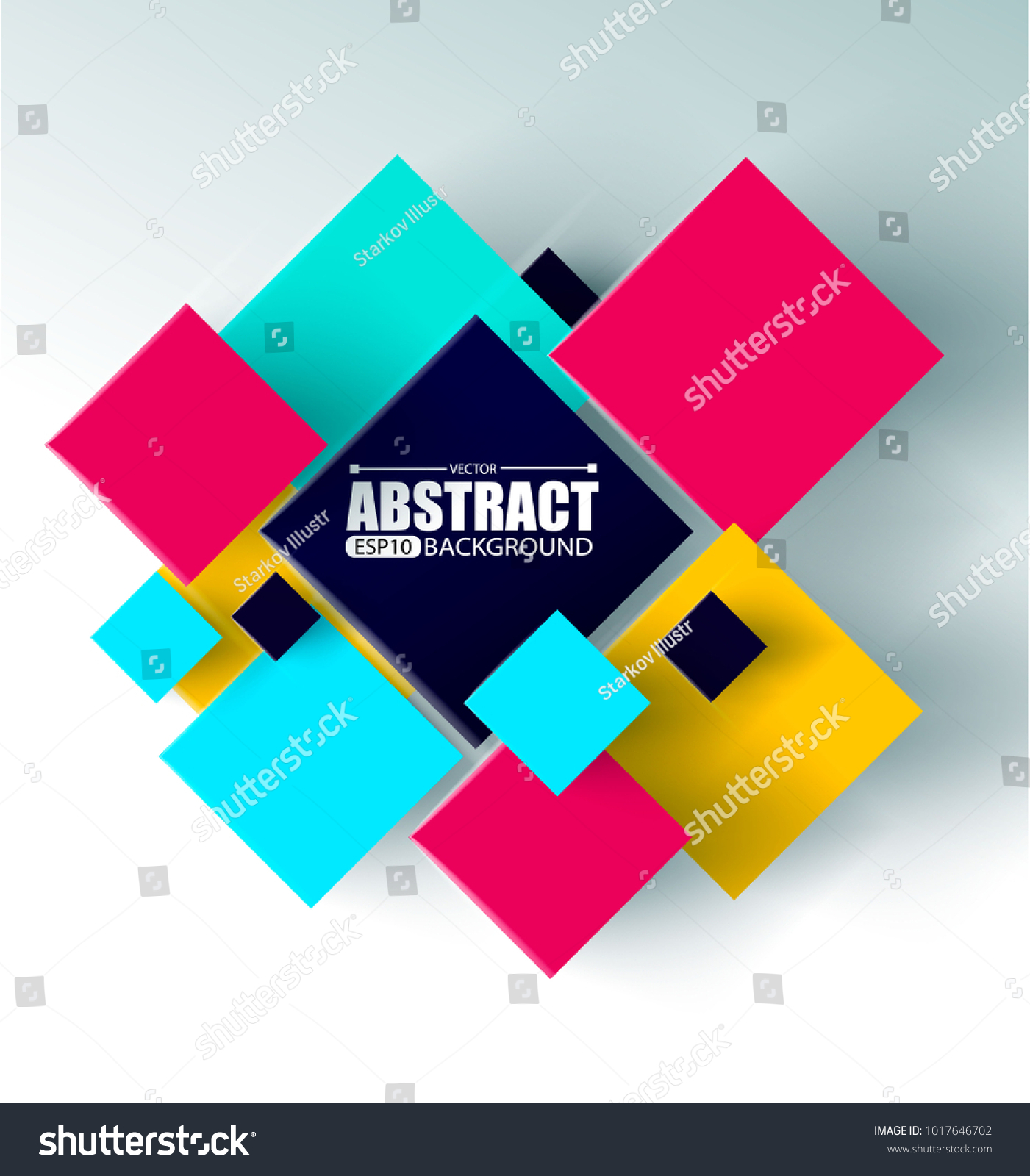 Abstract Background 3d Cubes Squares Vector Stock Vector (Royalty Free ...