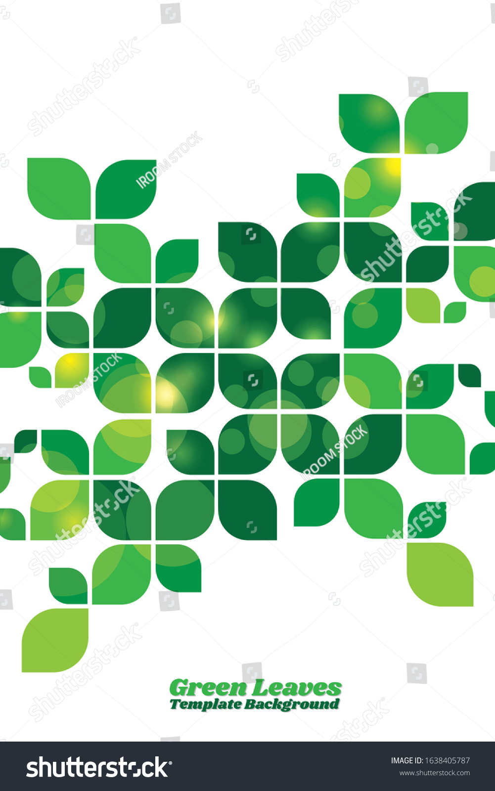 Abstract Background Green Leaf Design Stock Vector (Royalty Free ...