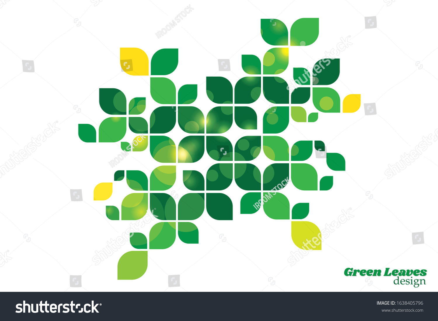 Abstract Background Green Leaf Design Stock Vector (Royalty Free ...