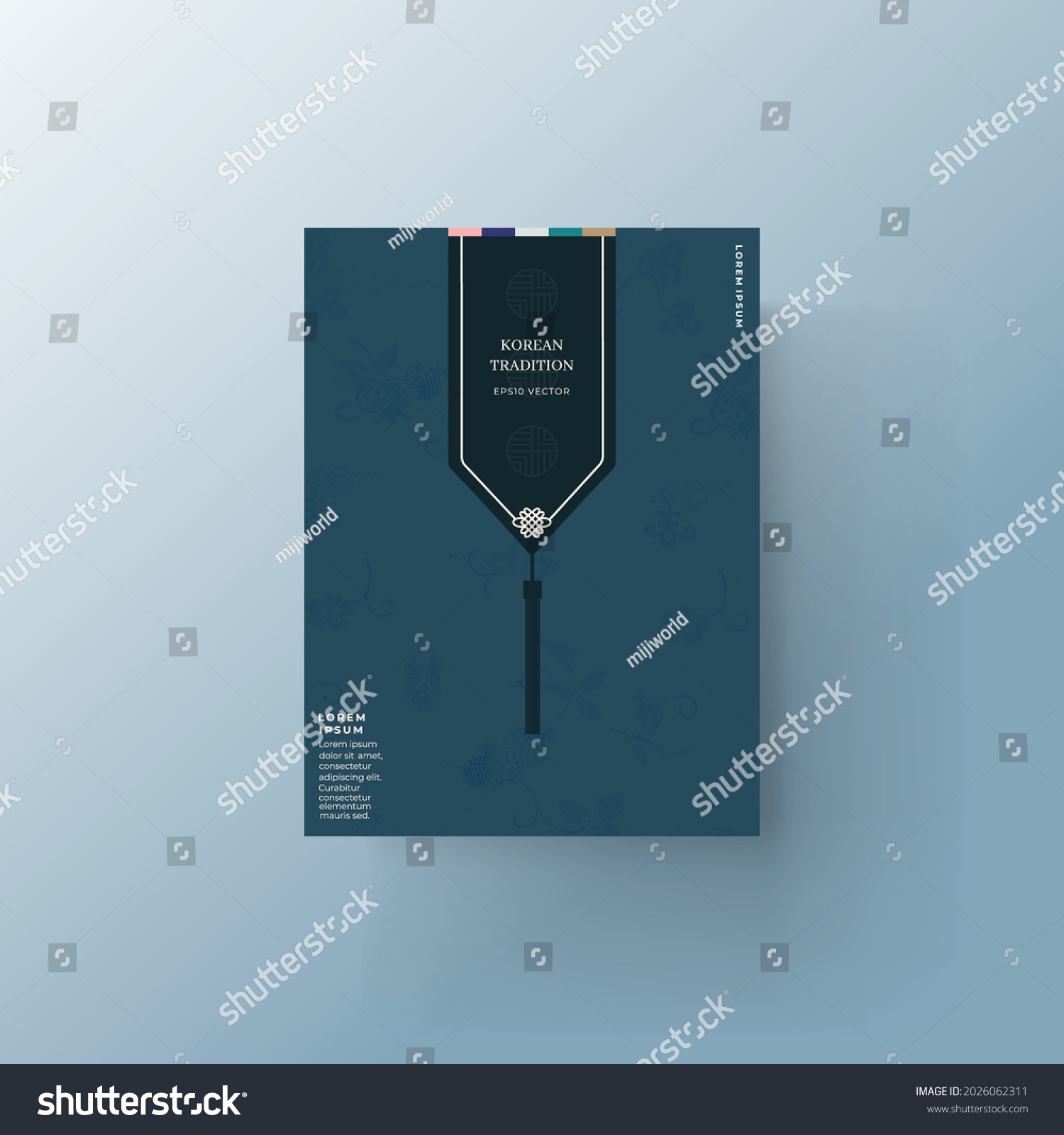 Abstract Background Korean Pattern Color Stock Vector (Royalty Free ...