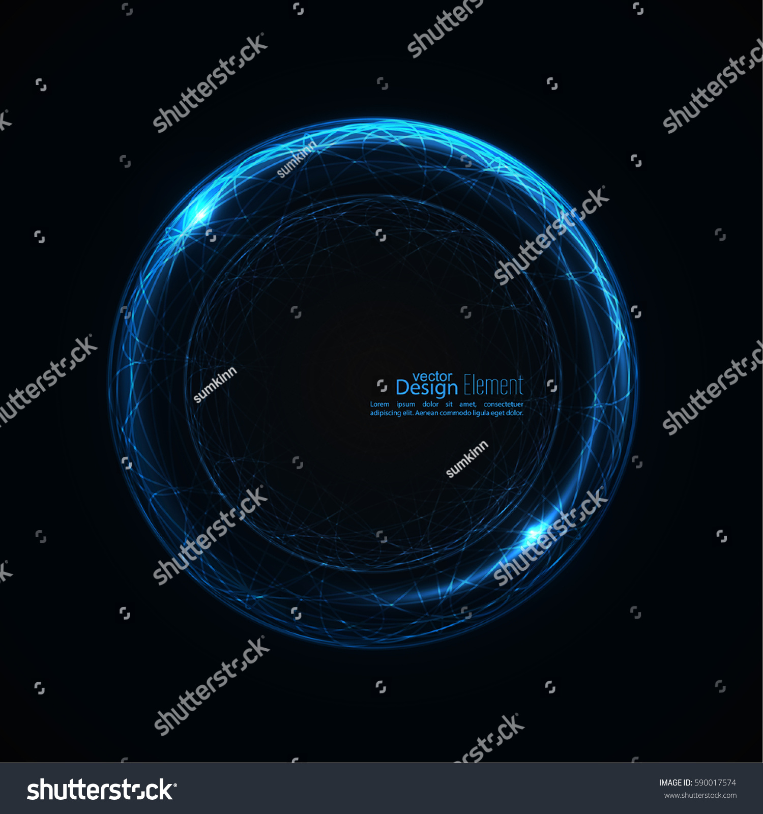 Abstract Background Luminous Swirling Backdrop Lights Stock Vector ...
