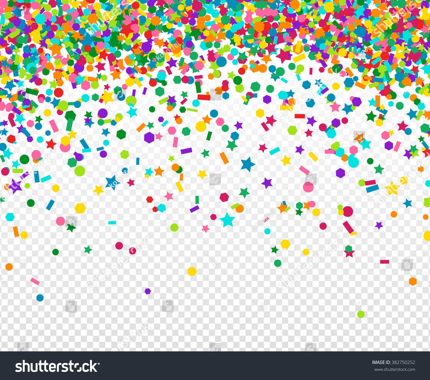 Abstract Background Many Falling Tiny Confetti Stock Vector (Royalty ...