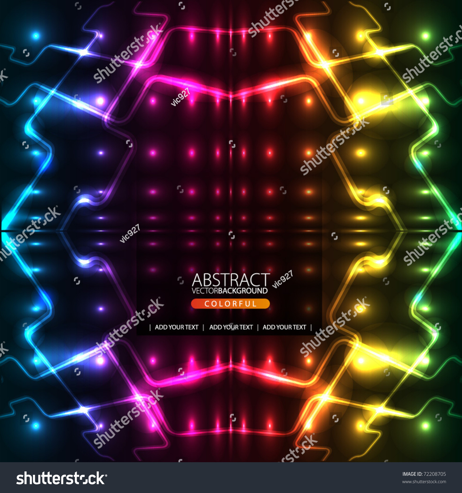 Abstract Background With Neon For Design Stock Vector Illustration ...