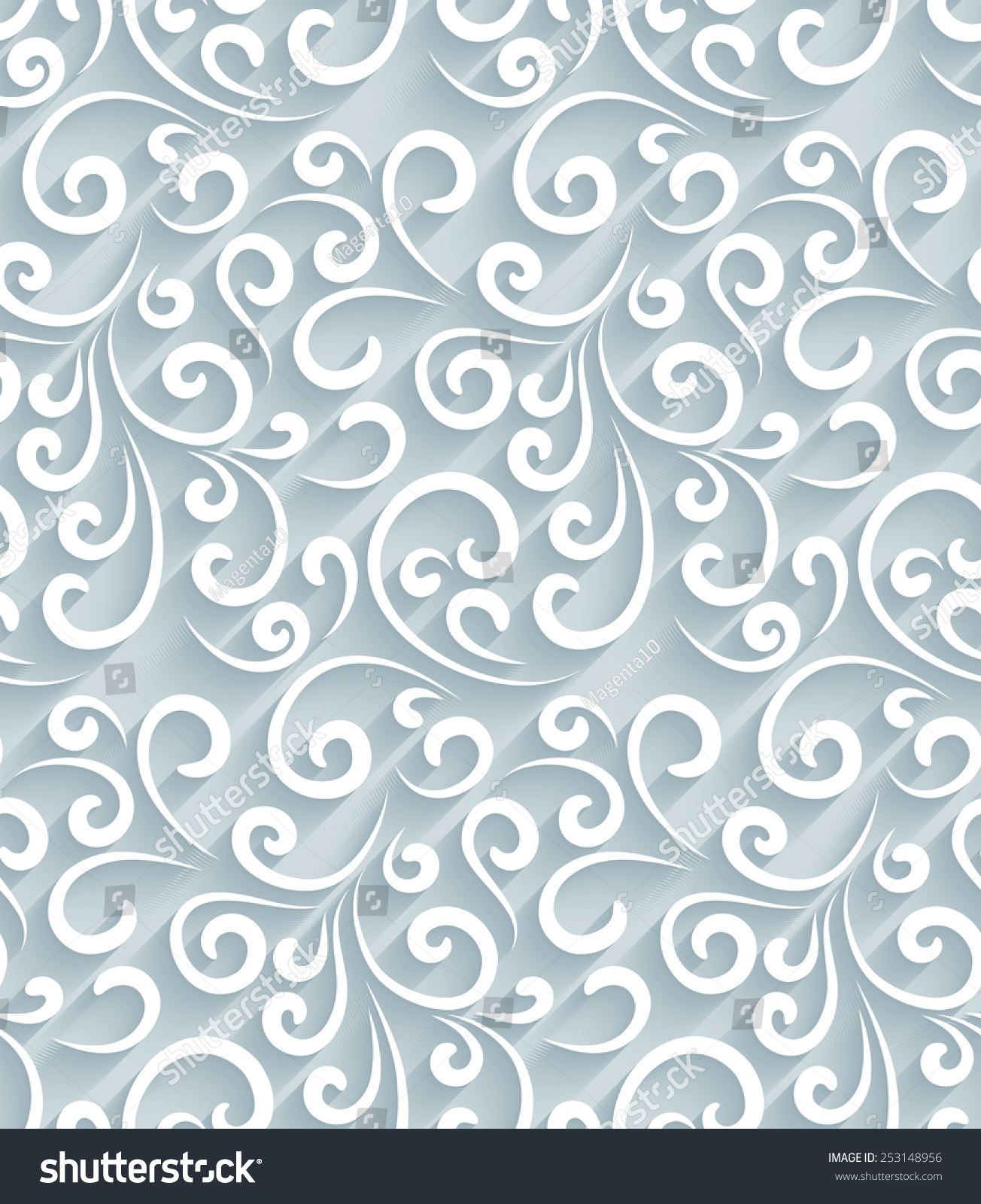 Abstract Background Paper Swirls Vector Seamless Stock Vector (Royalty ...