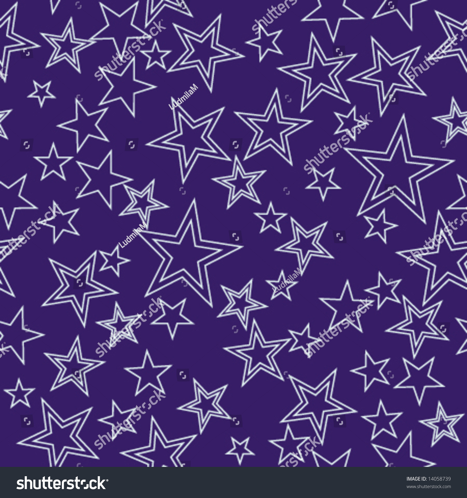 Abstract Background Stars Seamless Repeat Pattern Stock Vector (Royalty ...
