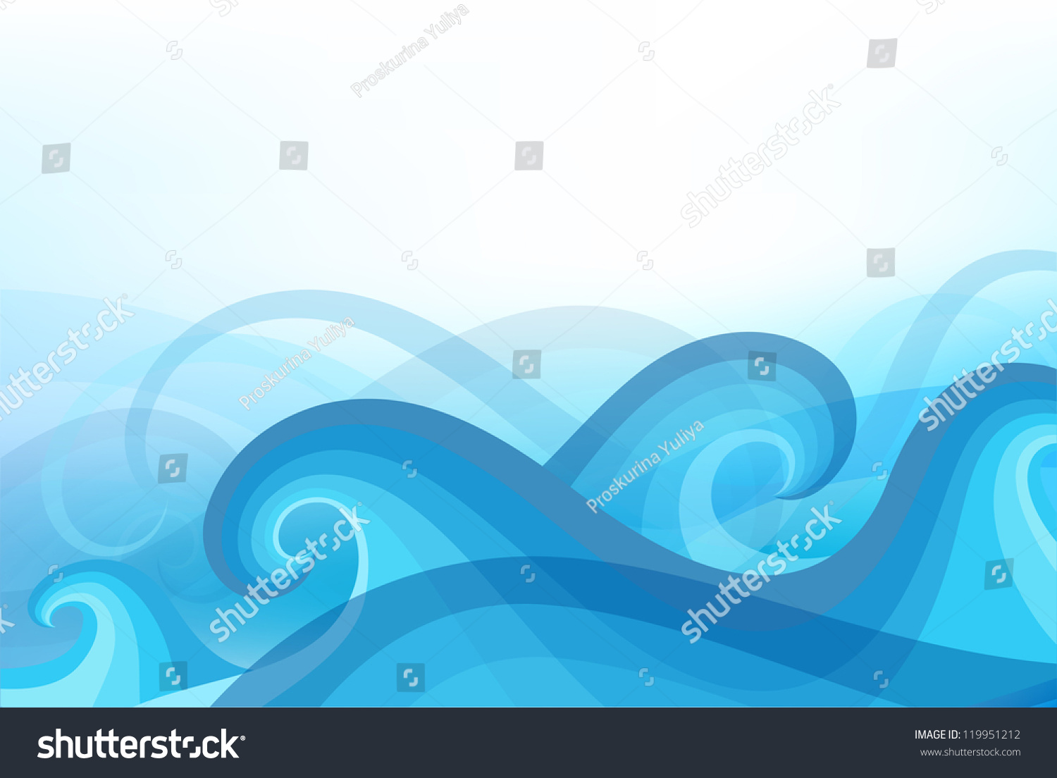 Abstract Background Stylized Wave Stock Vector (Royalty Free) 119951212