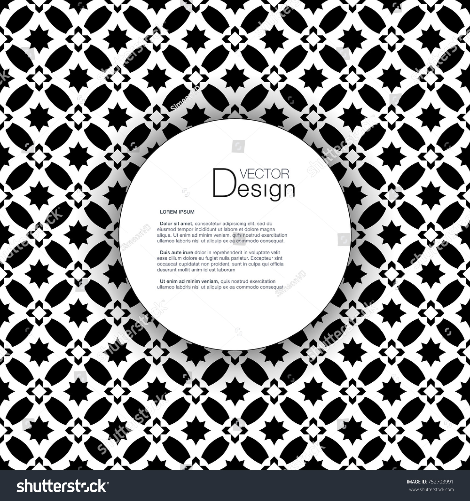 Abstract Background Text Box Individual Pattern Stock Vector (Royalty ...