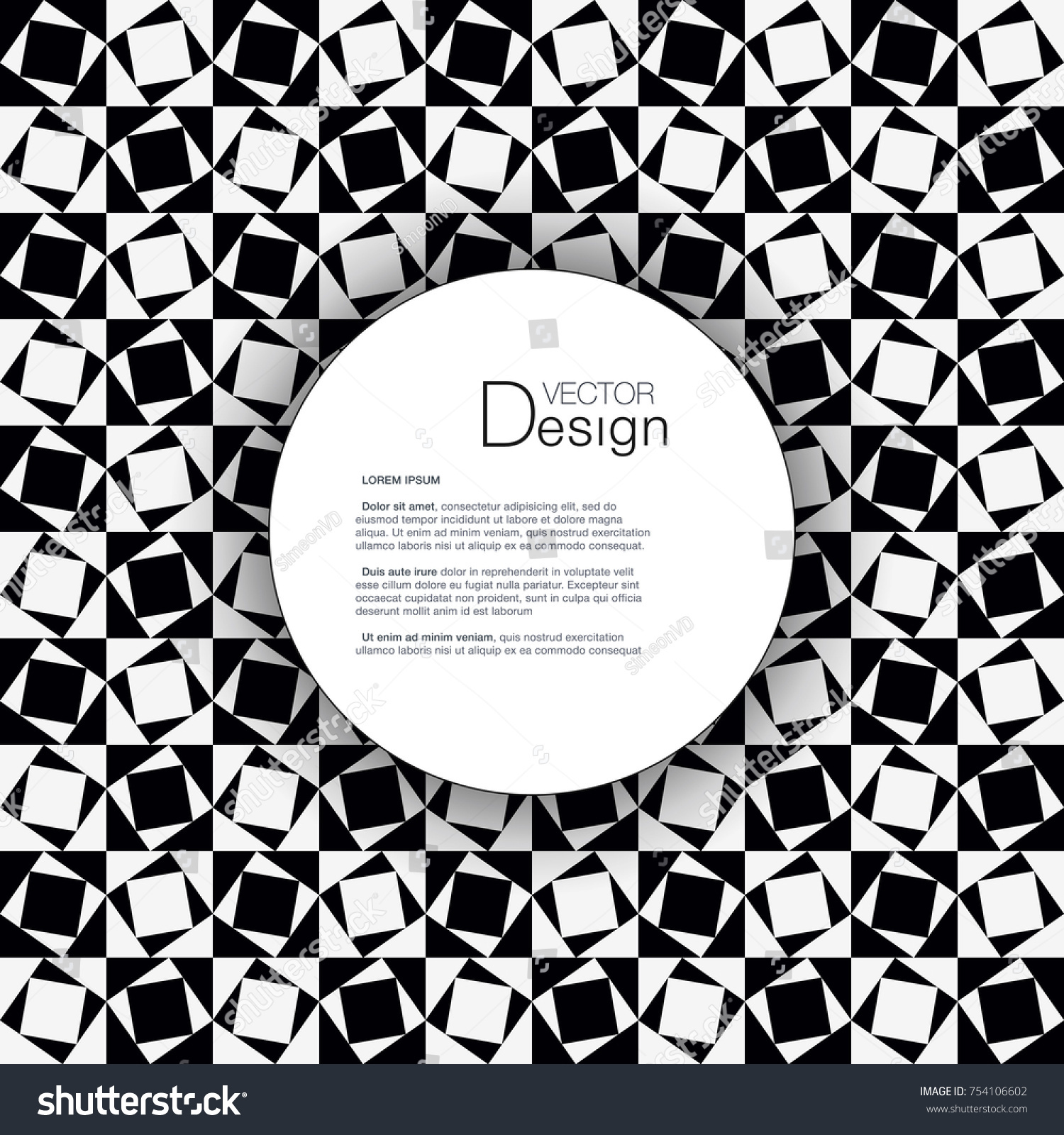 Abstract Background Text Box Individual Pattern Stock Vector (Royalty ...