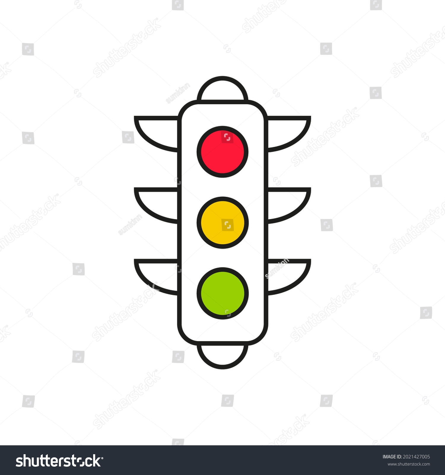 Abstract Background Traffic Light Vector Illustration Stock Vector ...