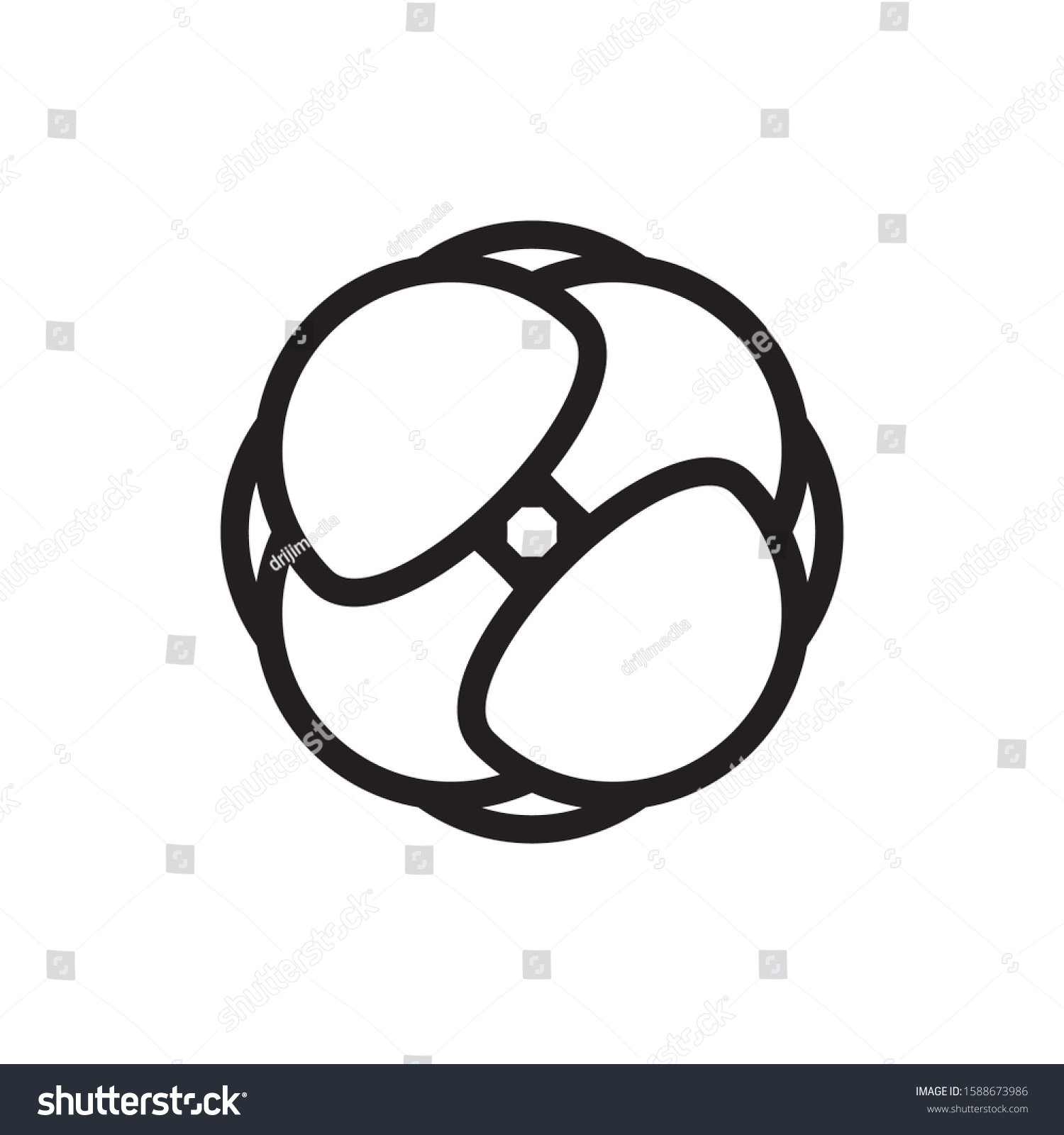 Abstract Ball Logo Design Vector Stock Vector (Royalty Free) 1588673986 ...