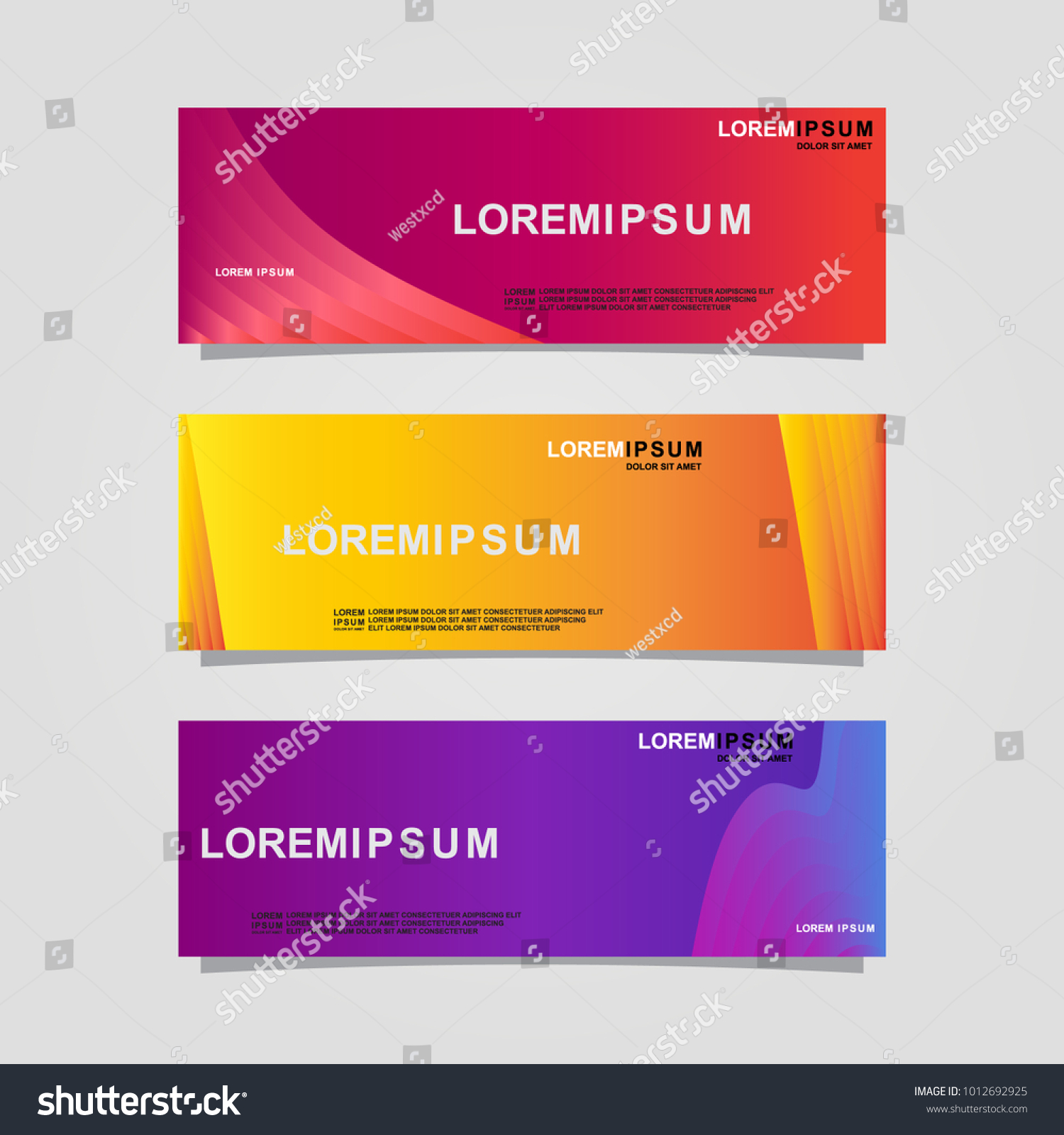 Abstract Banner Background Design Template Stock Vector (Royalty Free ...