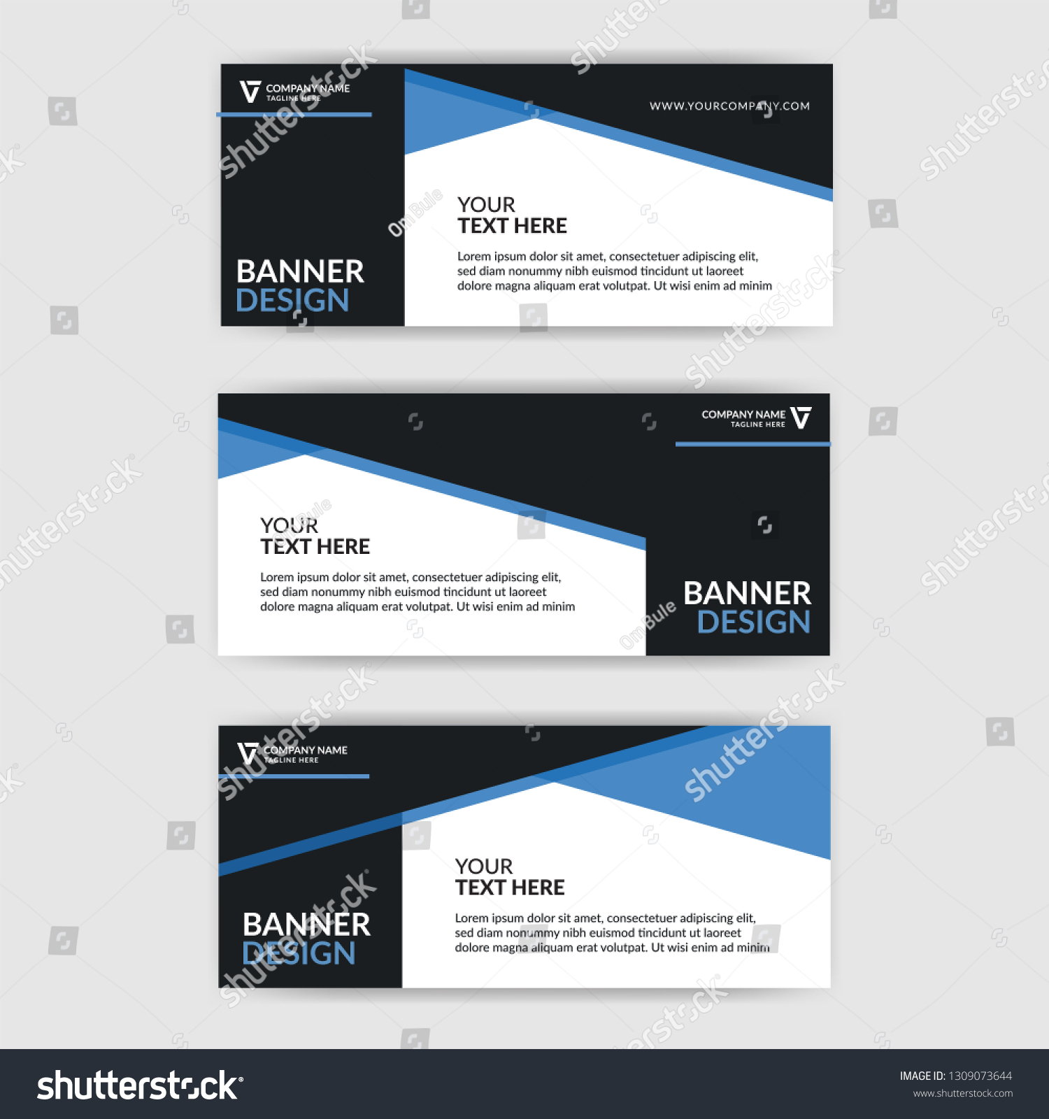 Abstract Banner Design Background Header Templates Stock Vector ...
