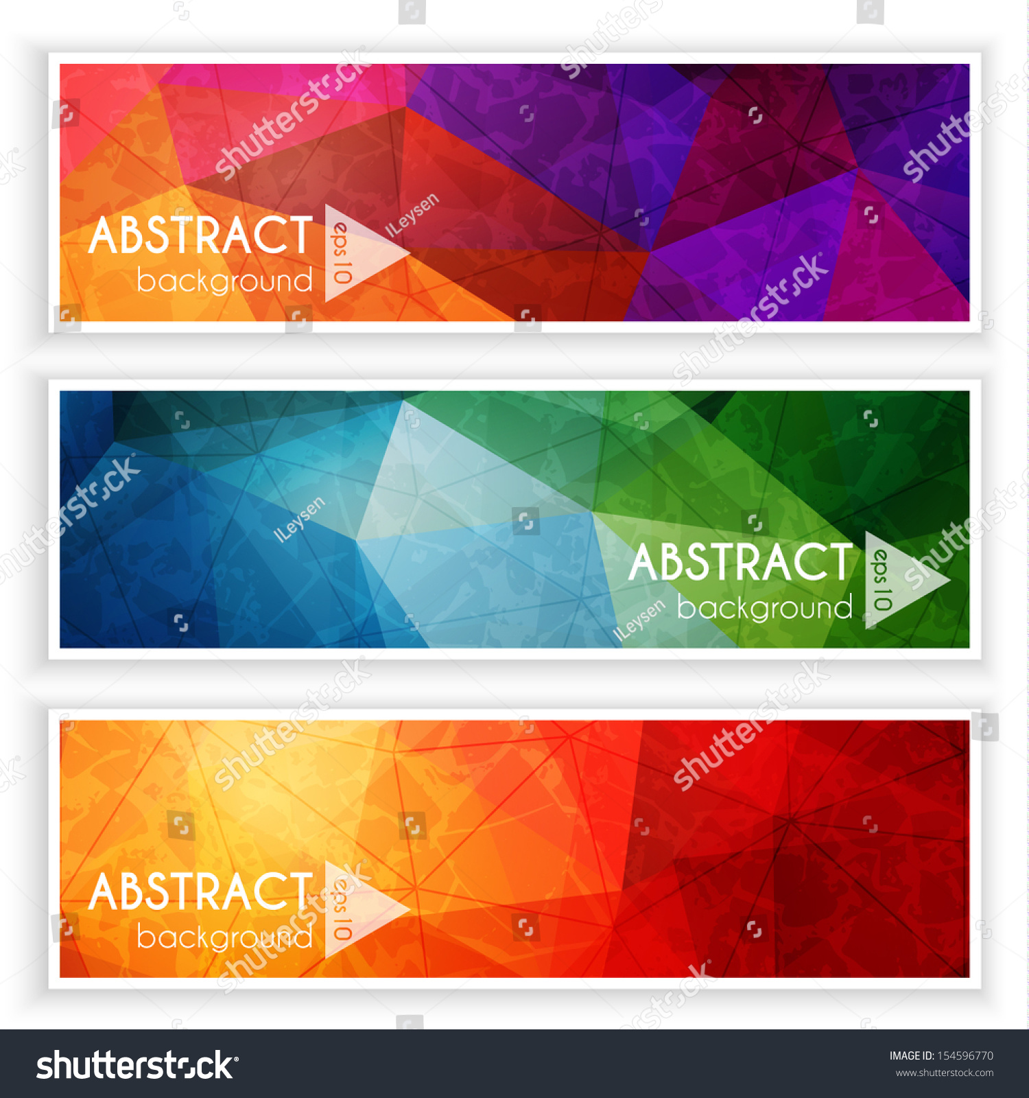 Abstract Banners Collection Eps10 Stock Vector 154596770 - Shutterstock