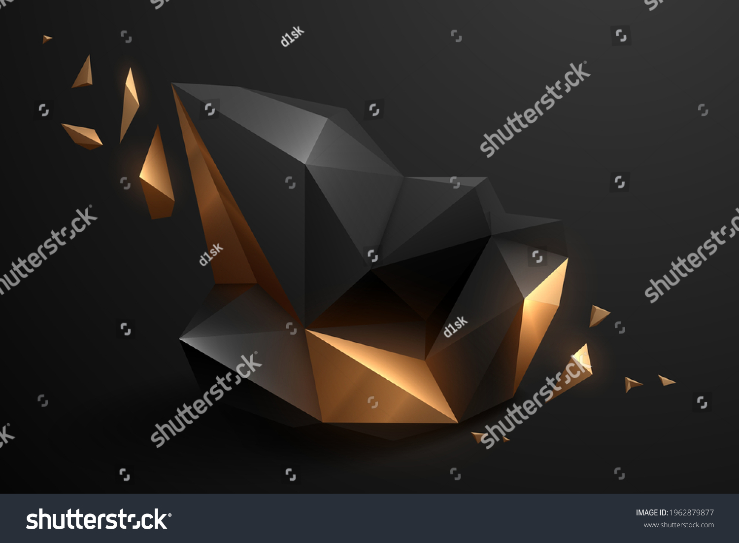Triangle 3d gold Images, Stock Photos & Vectors | Shutterstock