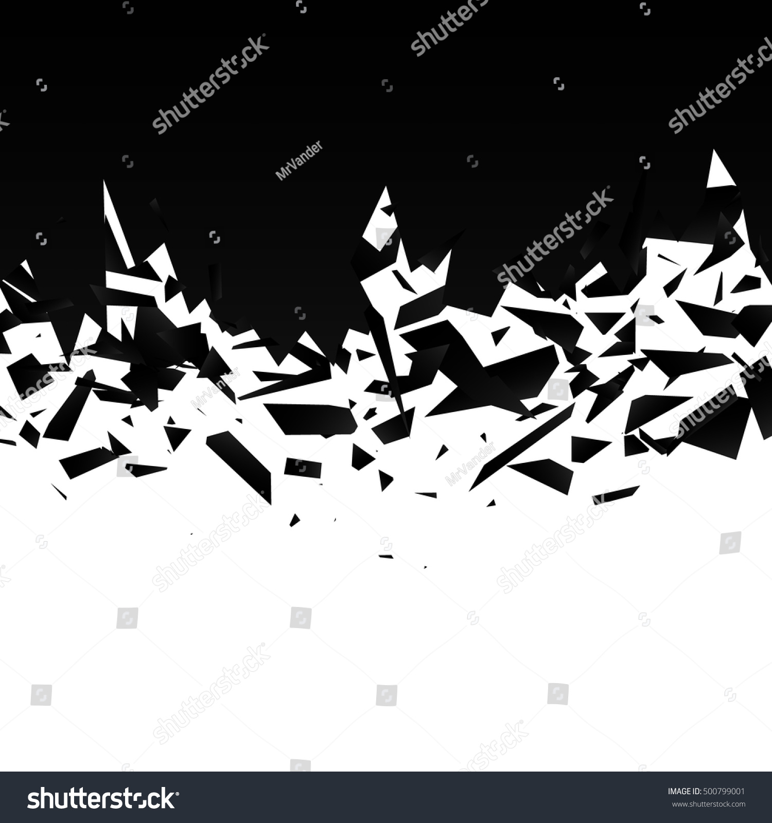 Abstract Black Explosion On White Background Stock Vector (Royalty Free ...