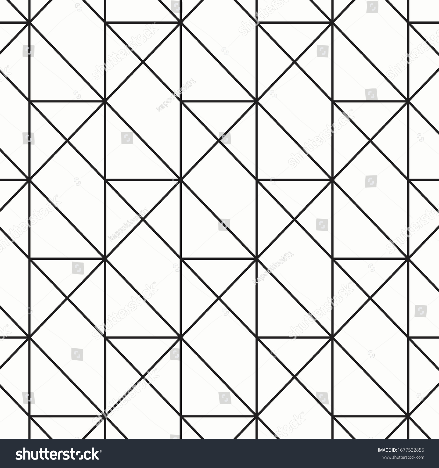 Abstract Black Geometric Pattern On White Stock Vector Royalty Free 1677532855