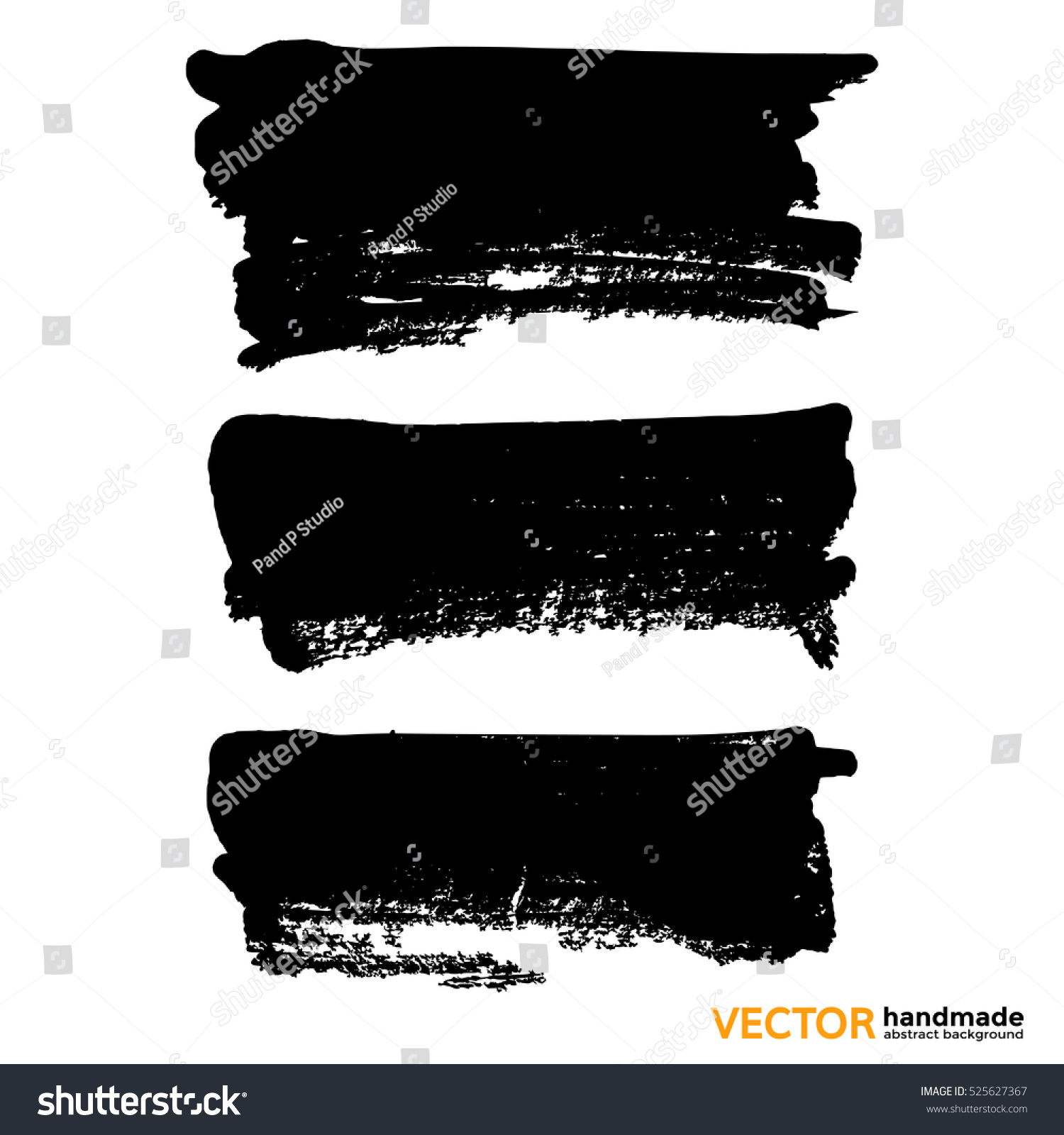 Abstract Black Paint Stains Overlay Texture Stock Vector (Royalty Free ...