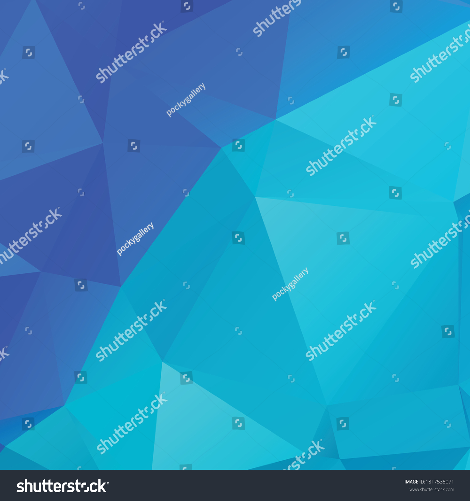 Abstract Blue Cyan Polygon Texture Background Stock Vector (Royalty ...