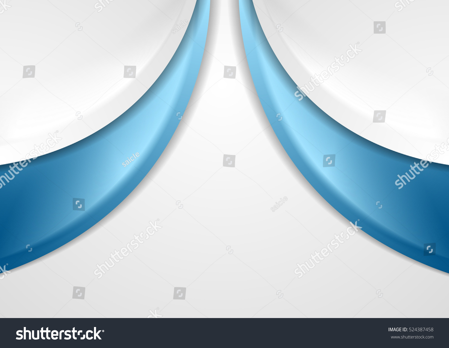 Abstract Blue Grey Wavy Background Vector Stock Vector Royalty Free