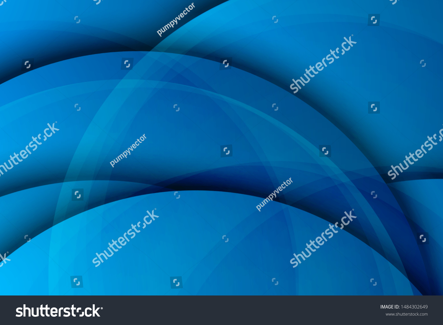 Abstract Blue Background Circular Overlay Stock Vector (Royalty Free ...