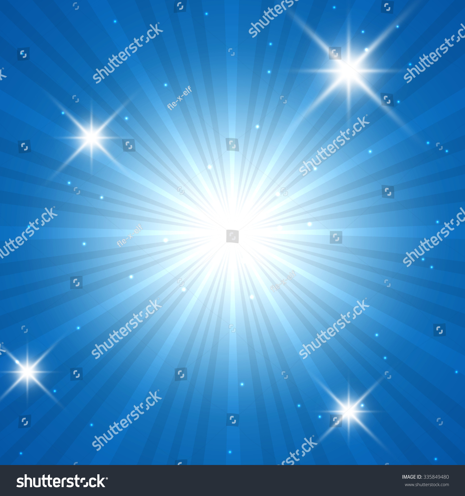 Abstract Blue Background Neon Sun Stock Vector (Royalty Free) 335849480 ...