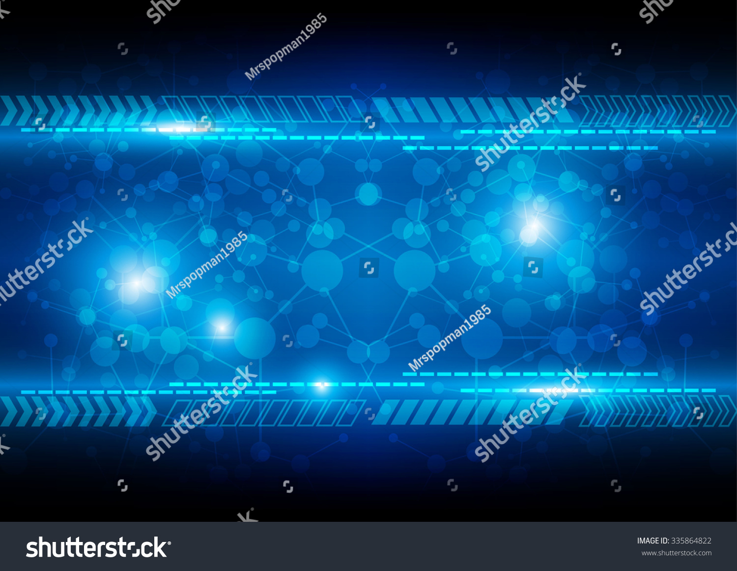 Abstract Blue Background Technology Concept Illustration Stock Vector ...