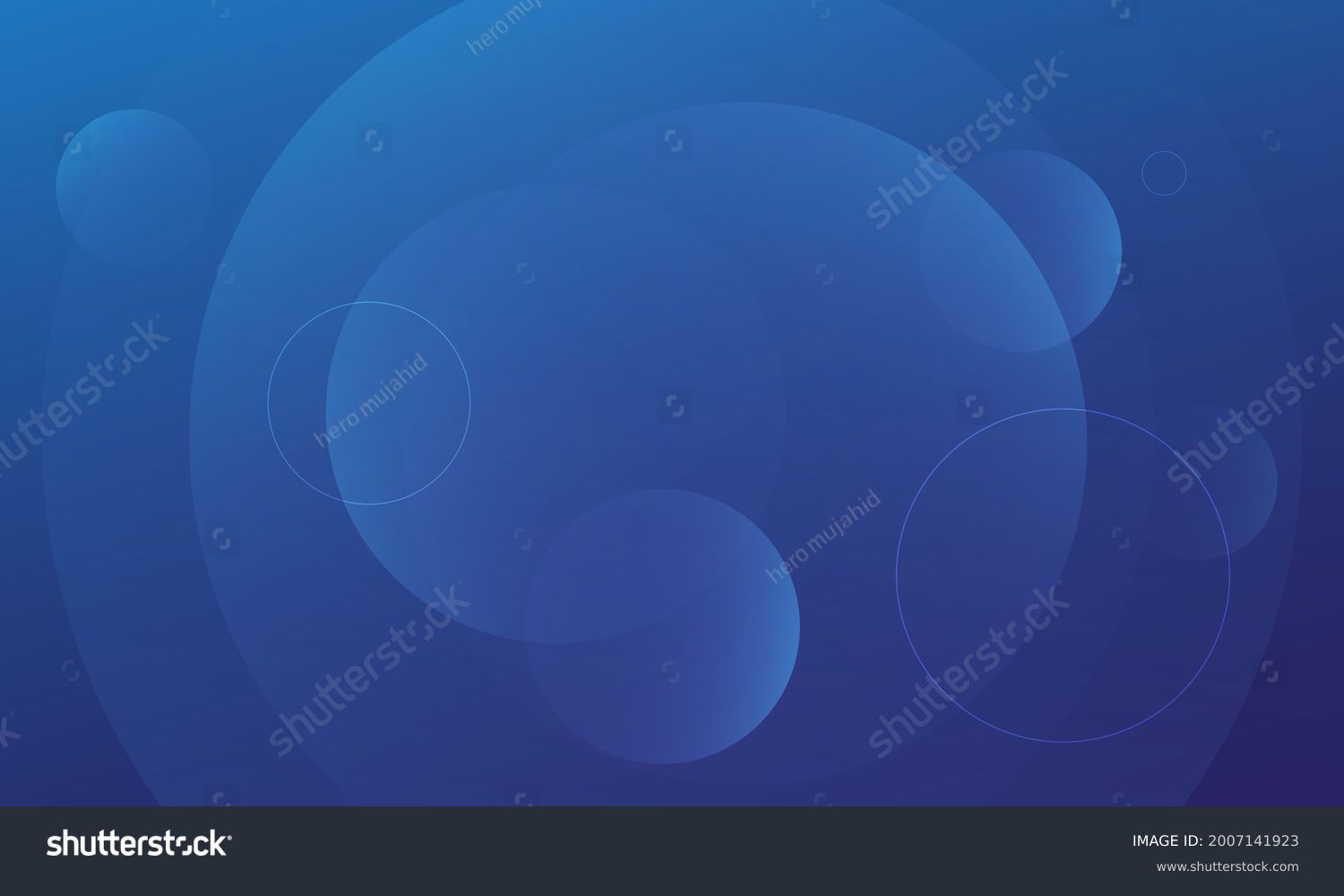 Abstract Blue Background Circles Vector Illustration Stock Vector ...