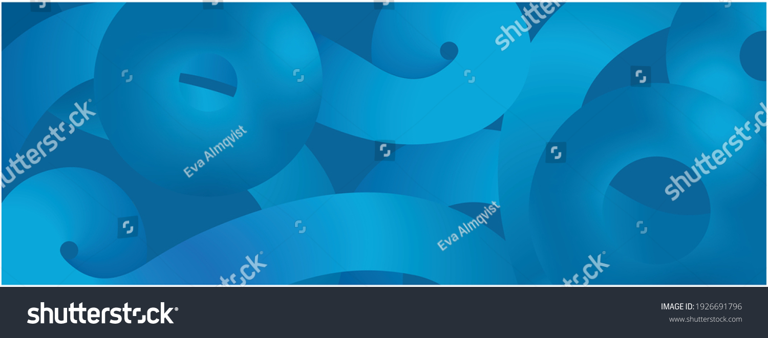 Abstract Blue Banner Vector Illustration Stock Vector (Royalty Free ...