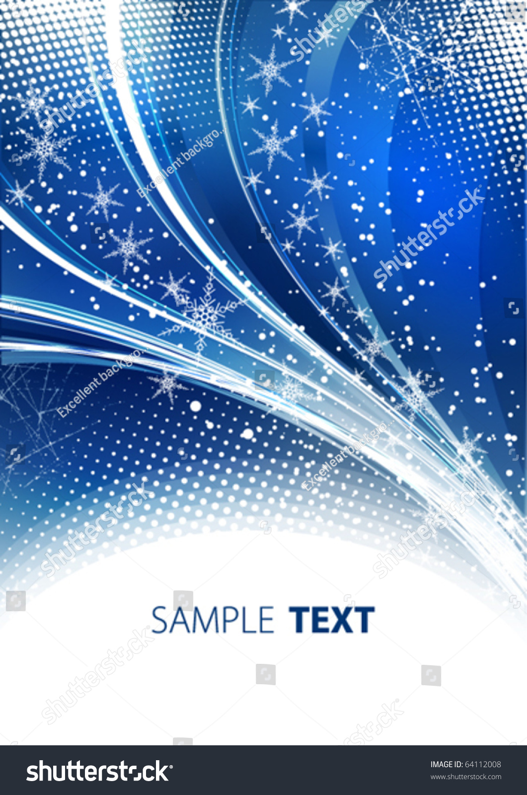 Abstract Blue Blizzard Vector Stock Vector (Royalty Free) 64112008 ...