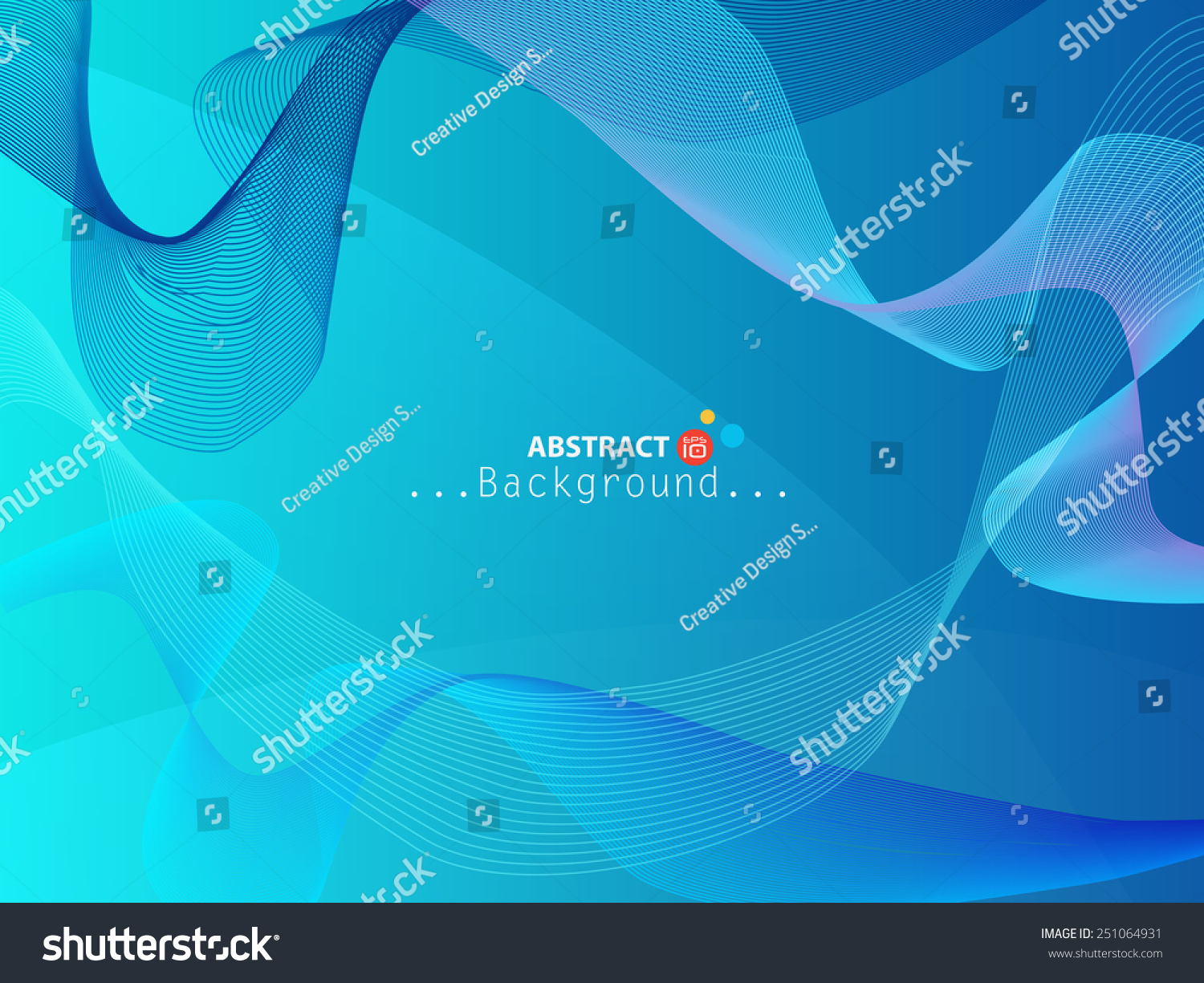 Abstract Blue Color Vector Background: vector de stock (libre de ...