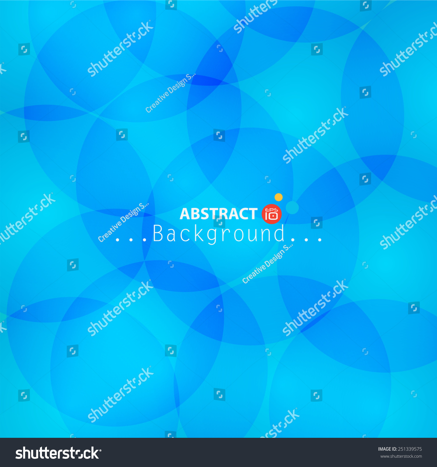Abstract Blue Color Circle Vector Background: vector de stock (libre de ...