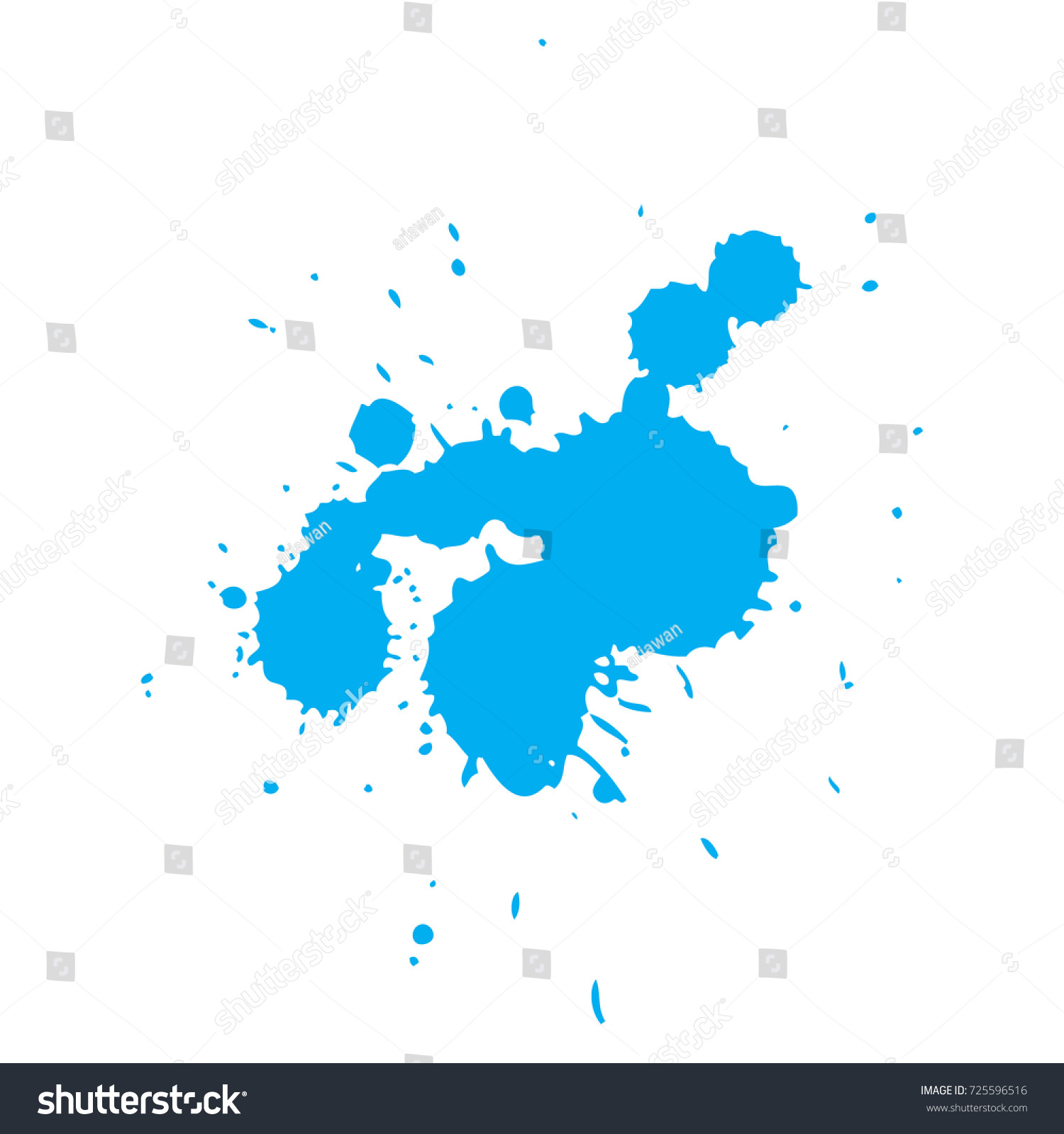Abstract Blue Ink Spot Background Stock Vector (Royalty Free) 725596516 ...