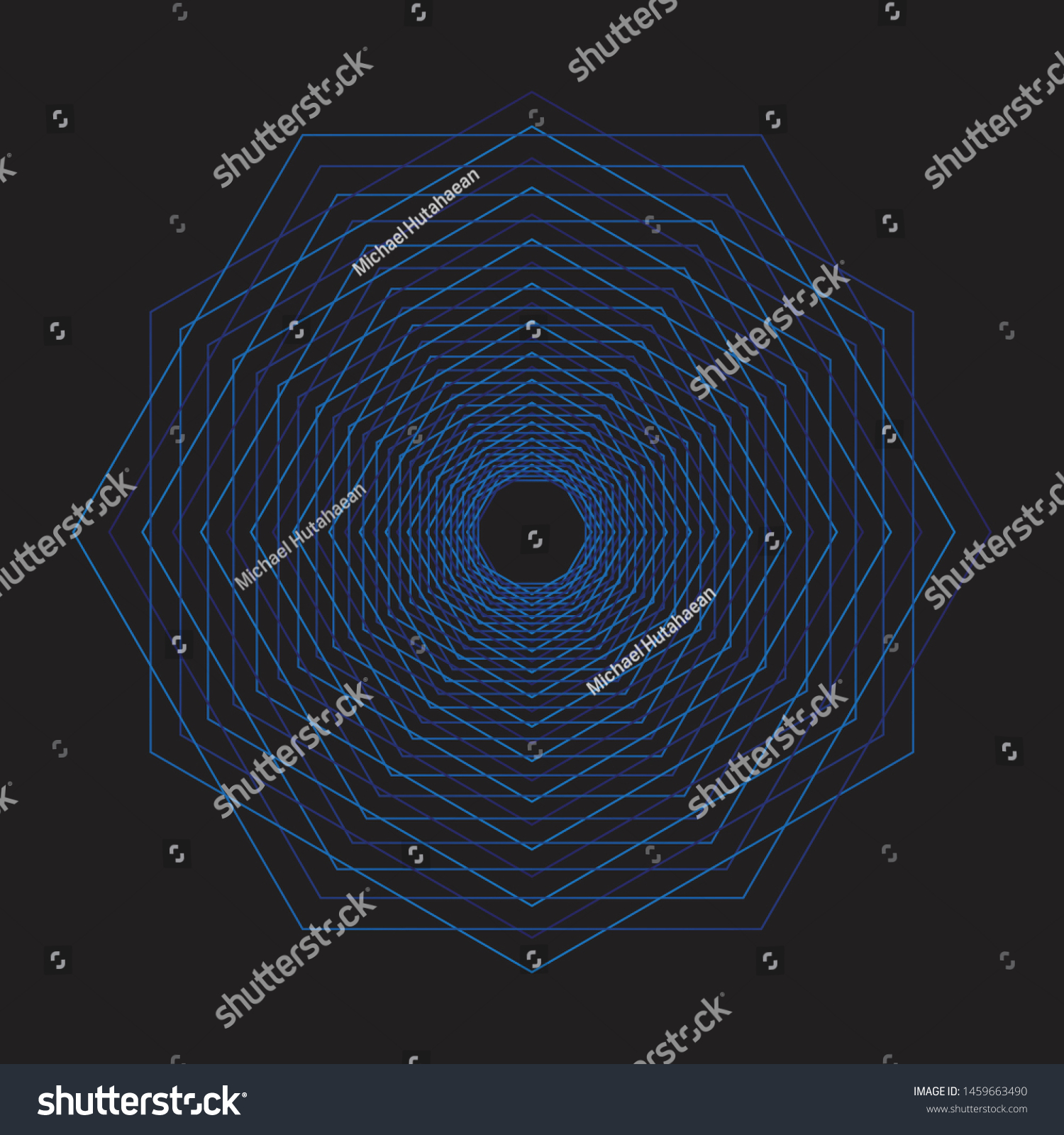 Abstract Blue Polygon Shape Template Vector Stock Vector (Royalty Free ...