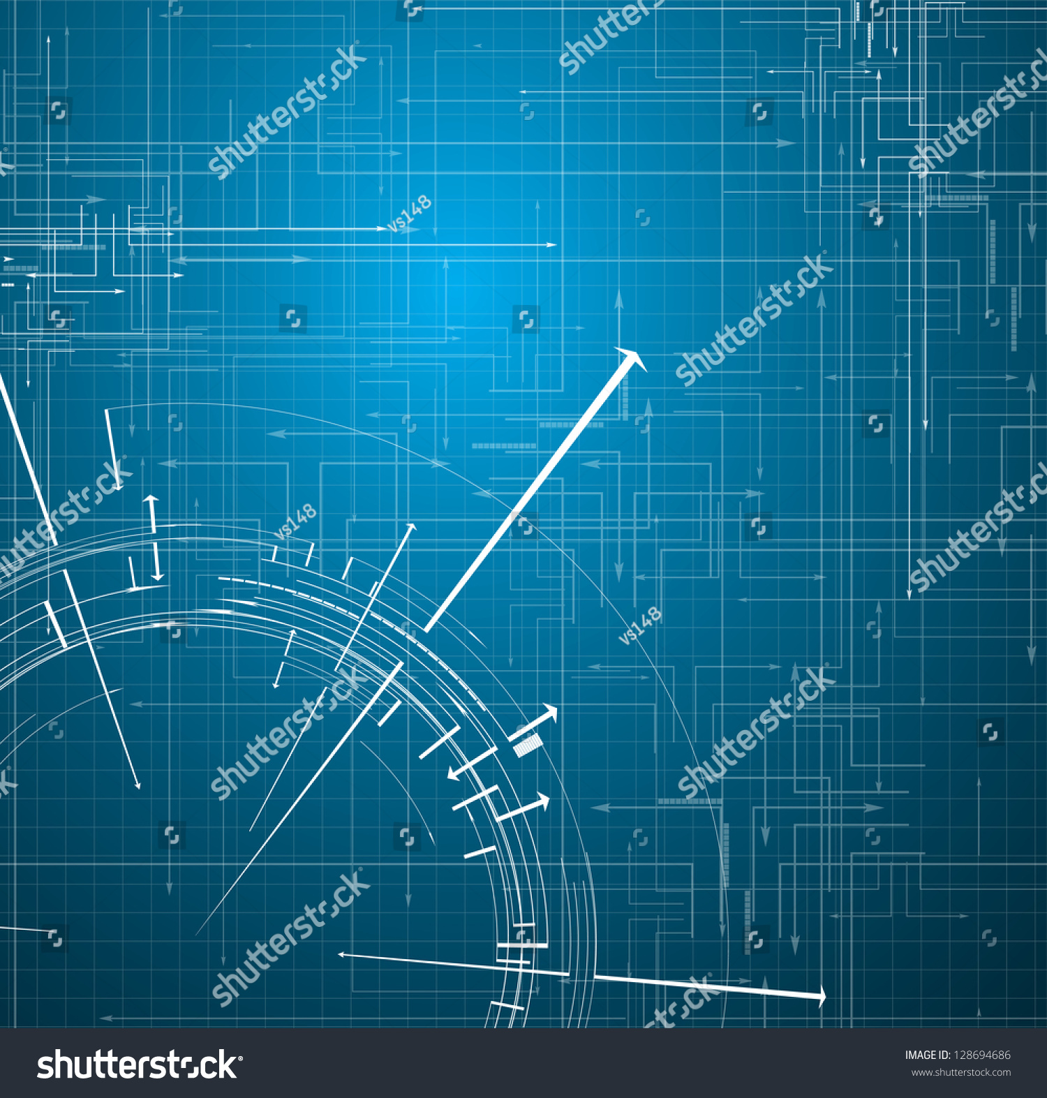 Abstract Blue Technology Circuit Background Vector : image vectorielle ...
