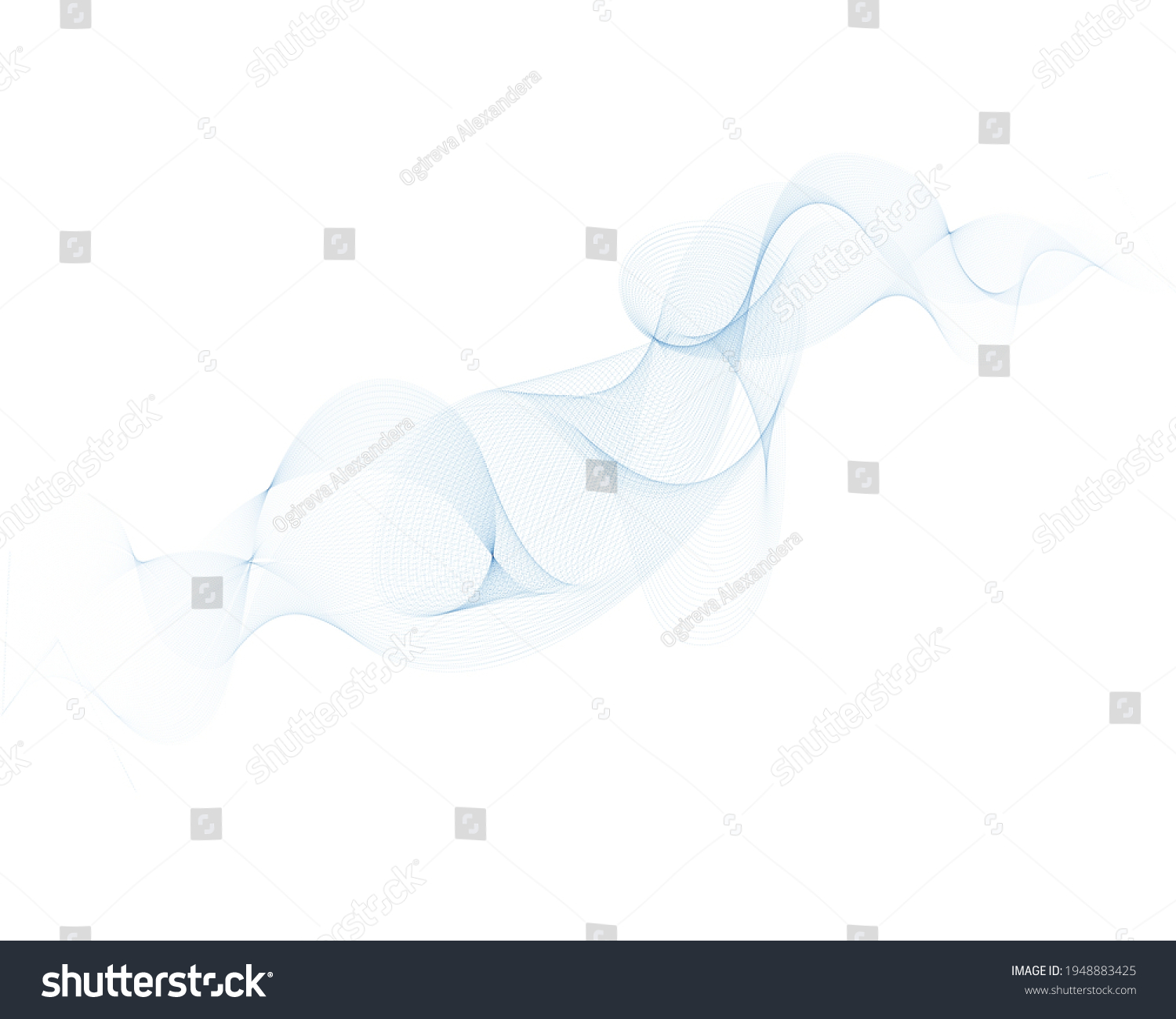 Abstract Blue Wave Vector Background Blue Stock Vector (Royalty Free ...