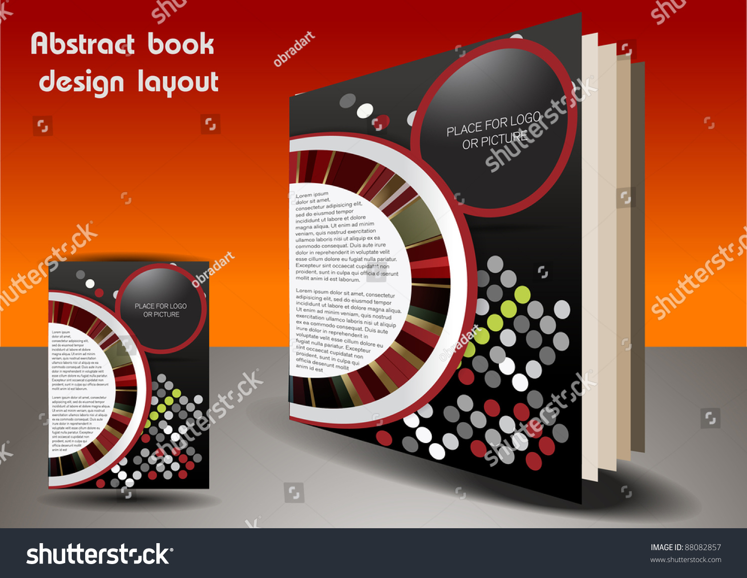 Abstract Book Cover Design Stock Vector 88082857 - Shutterstock