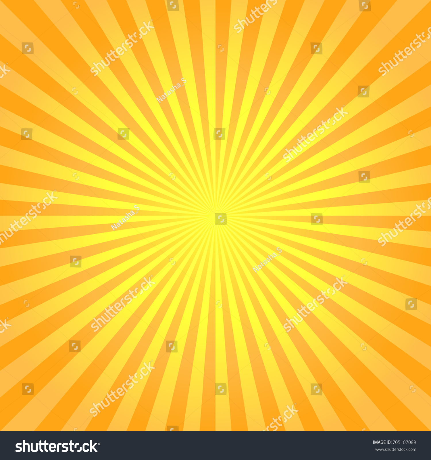 Abstract Bright Yellow Rays Background Vector Stock Vector (Royalty ...