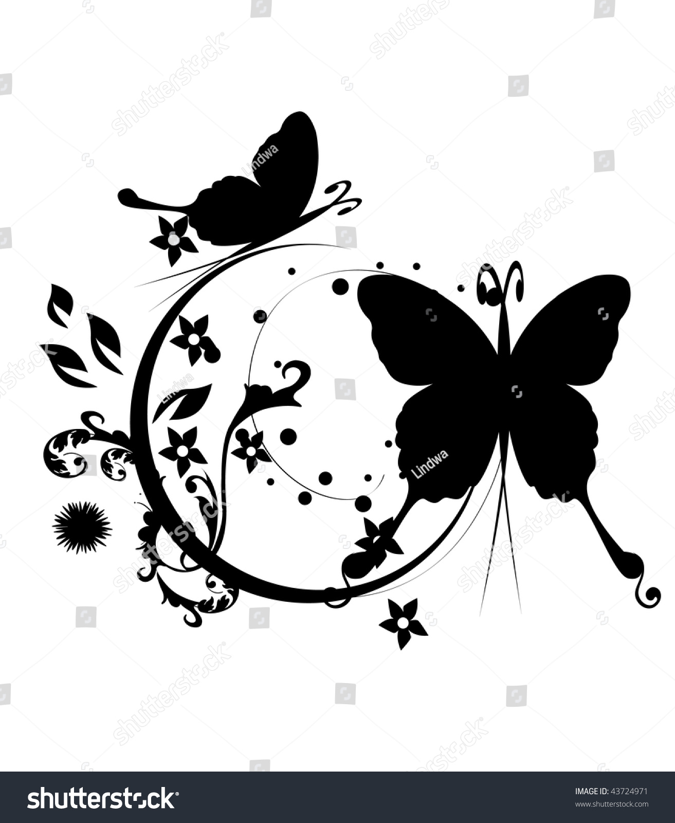 Abstract Butterfly Design Stock Vector (Royalty Free) 43724971